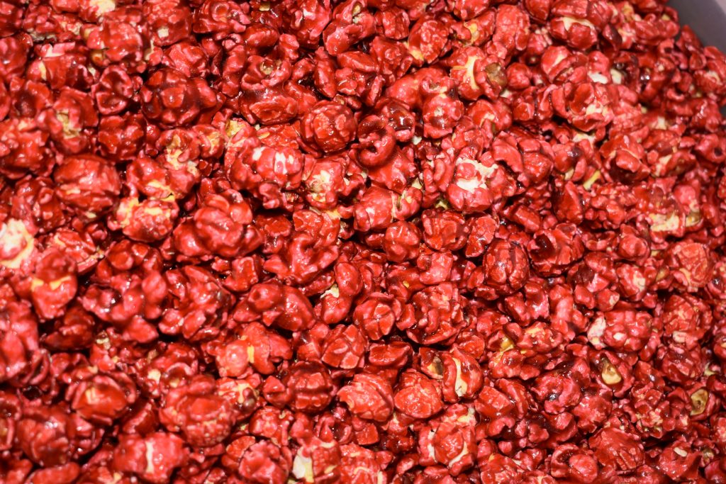 Red Hot Cinnamon Flavored Popcorn